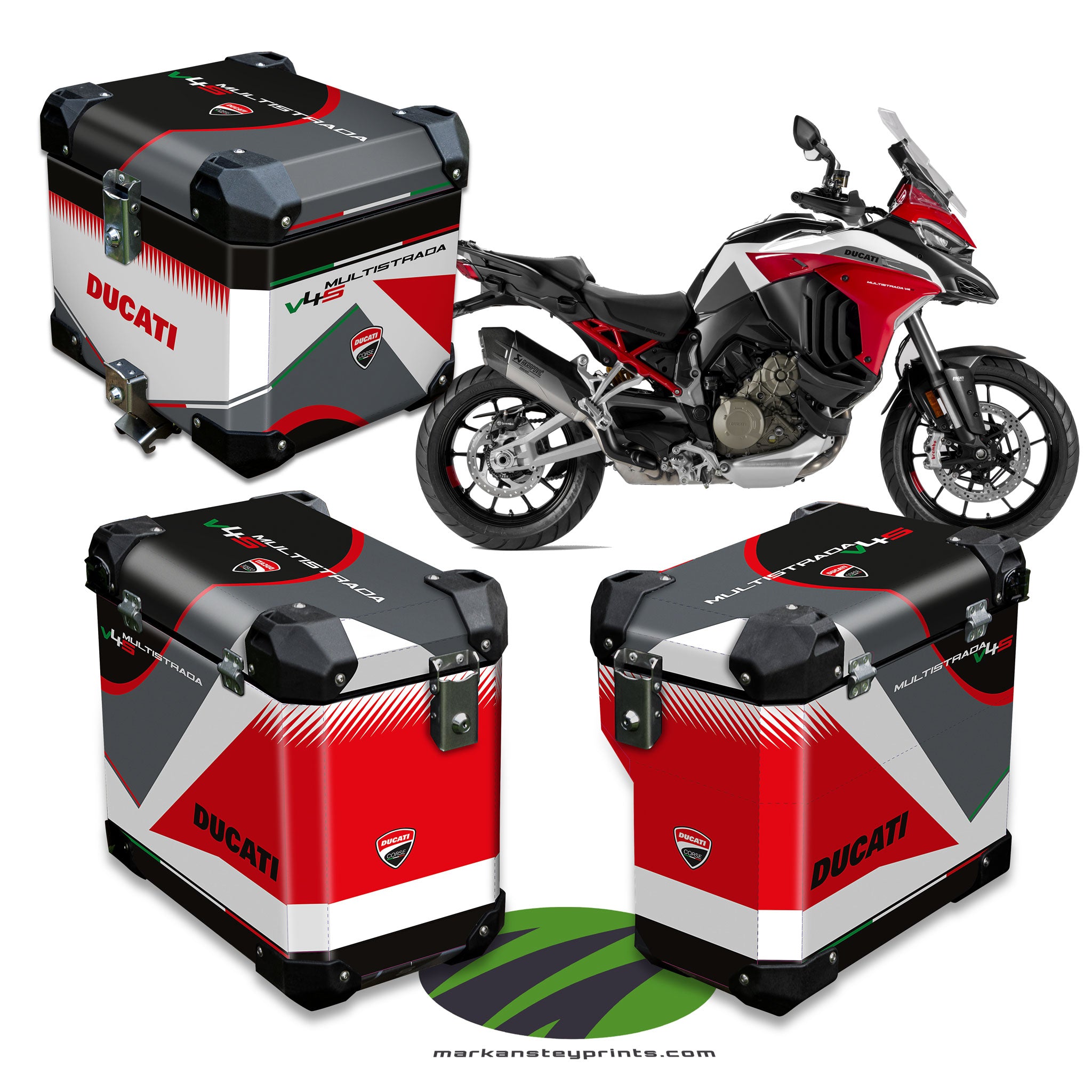 Bumot Luggage Decals - Ducati V4S Multistrada Decals – Mark Anstey Prints